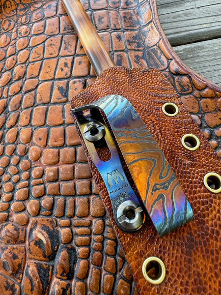 Timascus Slotted Ti Clip™ – Mummert Knives